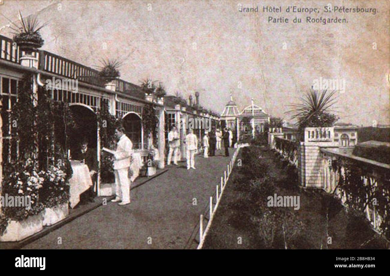 Grand Hotel Europe in 1900s Stock Photo - Alamy