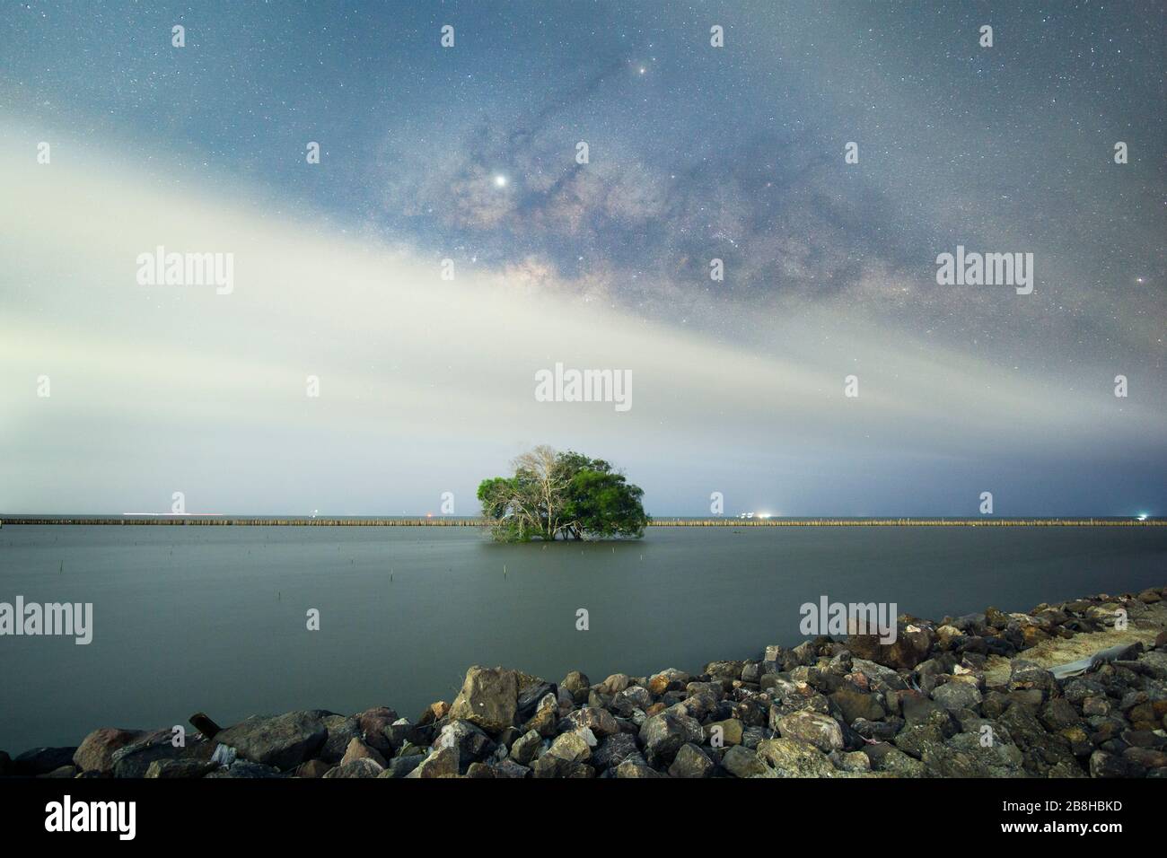 Signs, signs, beware of curves at night, behind the sign, with the ...