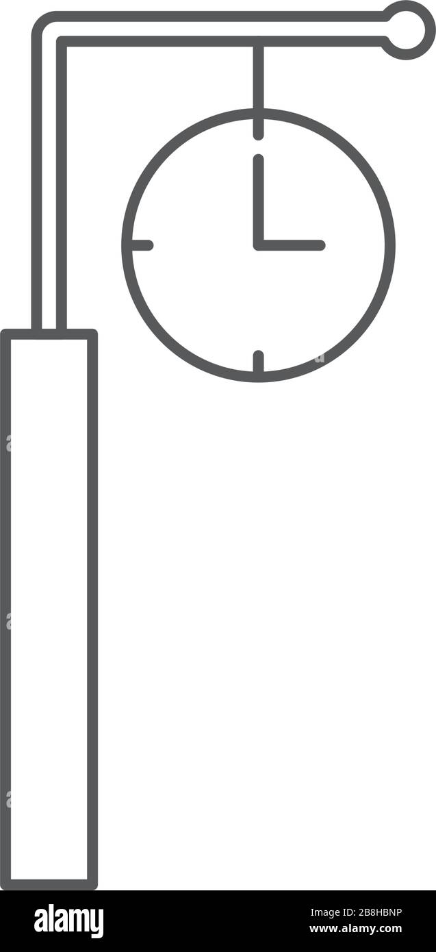 train station clock vector icon concept design isolated on white ...