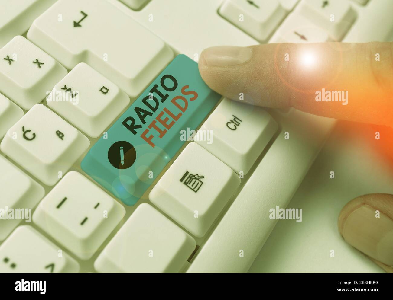 Handwriting text Radio Fields. Conceptual photo electromagnetic field ...