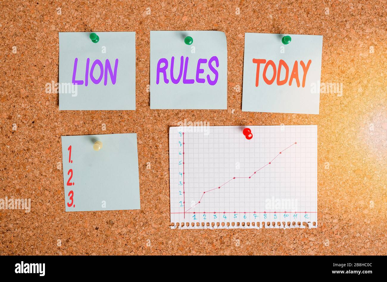 Handwriting text writing Lion Rules. Conceptual photo epitome of ...