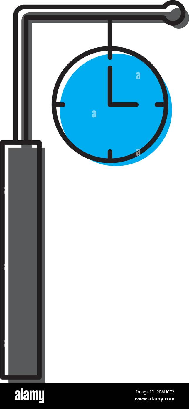 train station clock vector icon concept design isolated on white ...