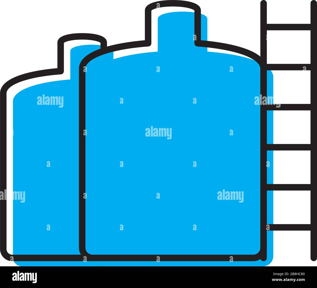 storage tank vector icon concept, isolated on white background Stock ...