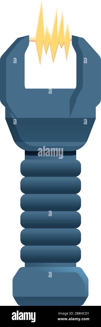 Electric police shocker icon. Cartoon of electric police shocker vector ...