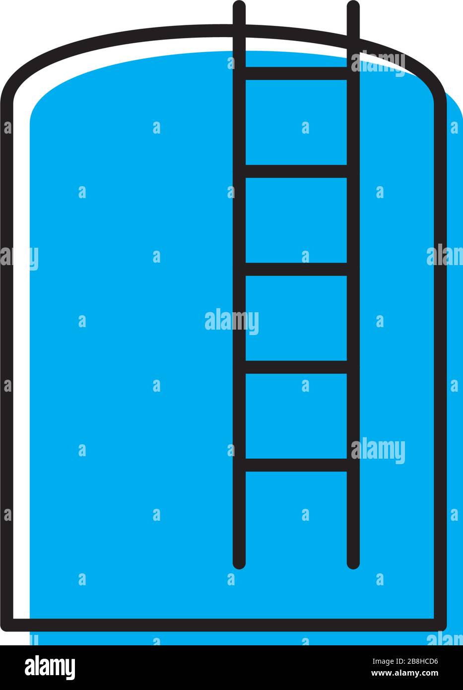 storage tank vector icon concept, isolated on white background Stock ...