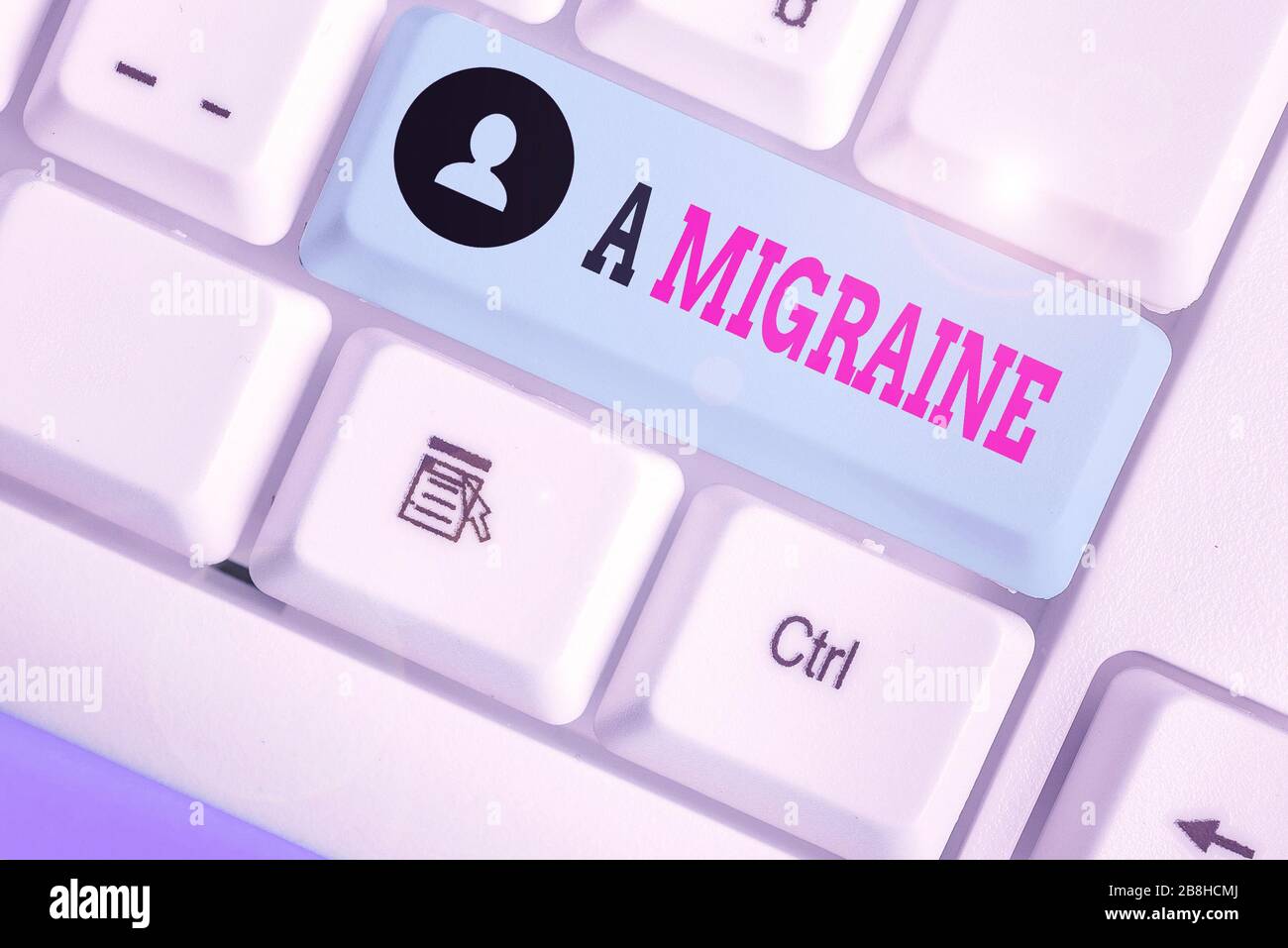 Conceptual hand writing showing A Migraine. Concept meaning recurrent ...