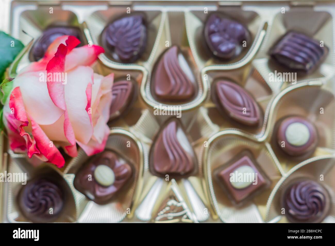 Candy candies box rose red roses hi-res stock photography and images ...
