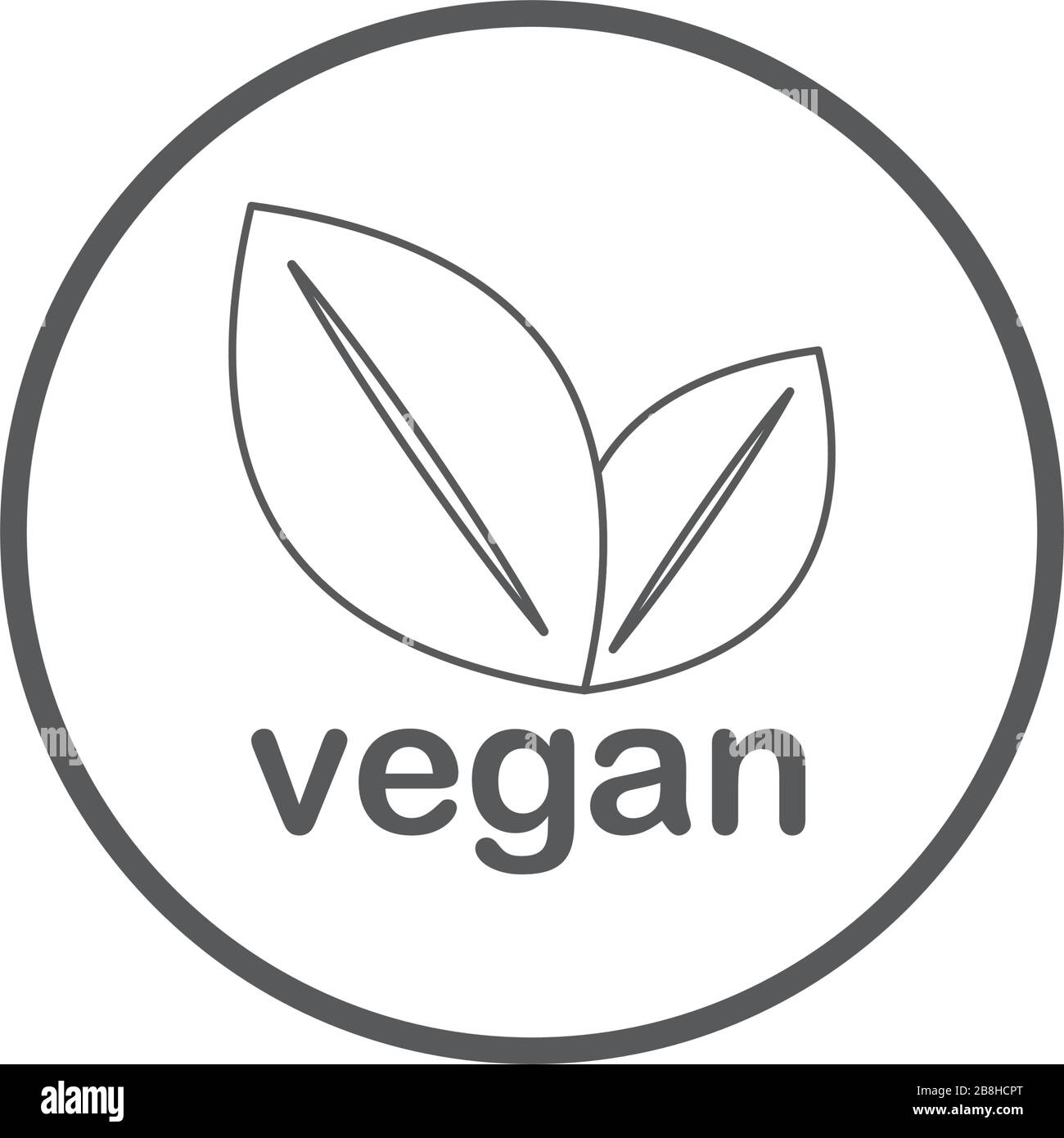 vegan food vector icon concept, isolated on white background Stock ...