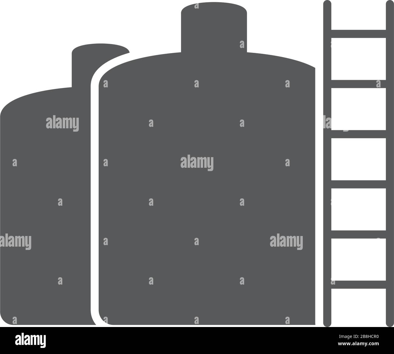 storage tank vector icon concept, isolated on white background Stock ...