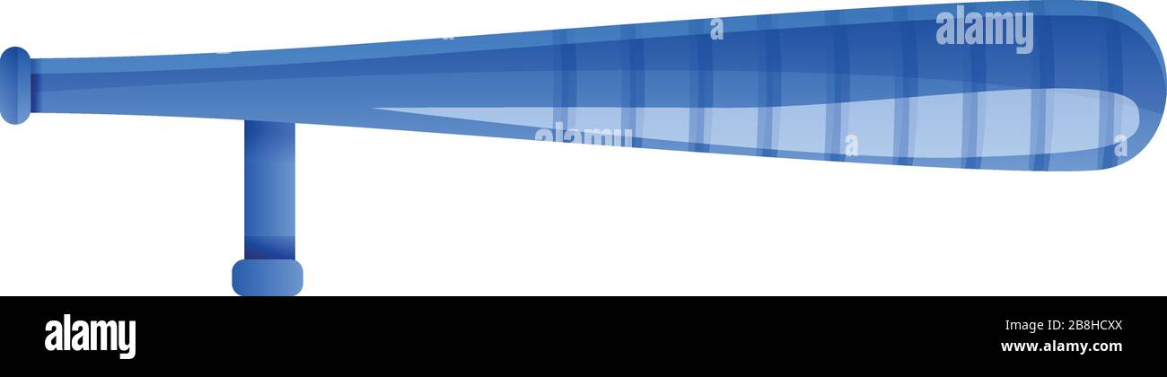 Police wood bat icon. Cartoon of police wood bat vector icon for web ...