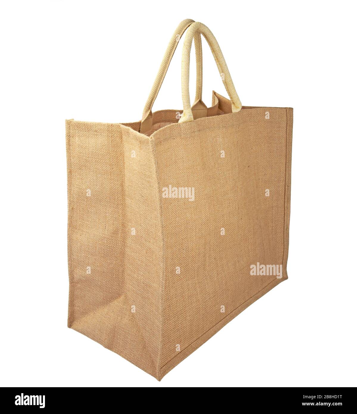 Shopping woven bag isolated on white background with clipping path. It ...