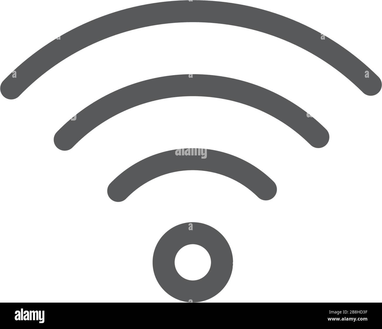 wifi signal vector icon concept, isolated on white background Stock ...