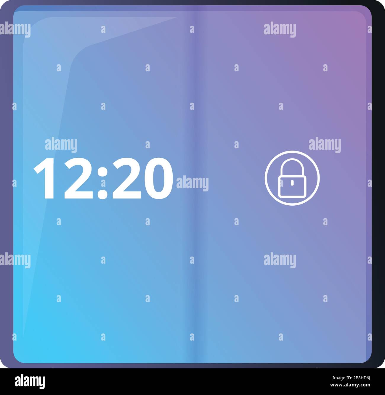 Flex foldable phone icon. Cartoon of flex foldable phone vector icon ...