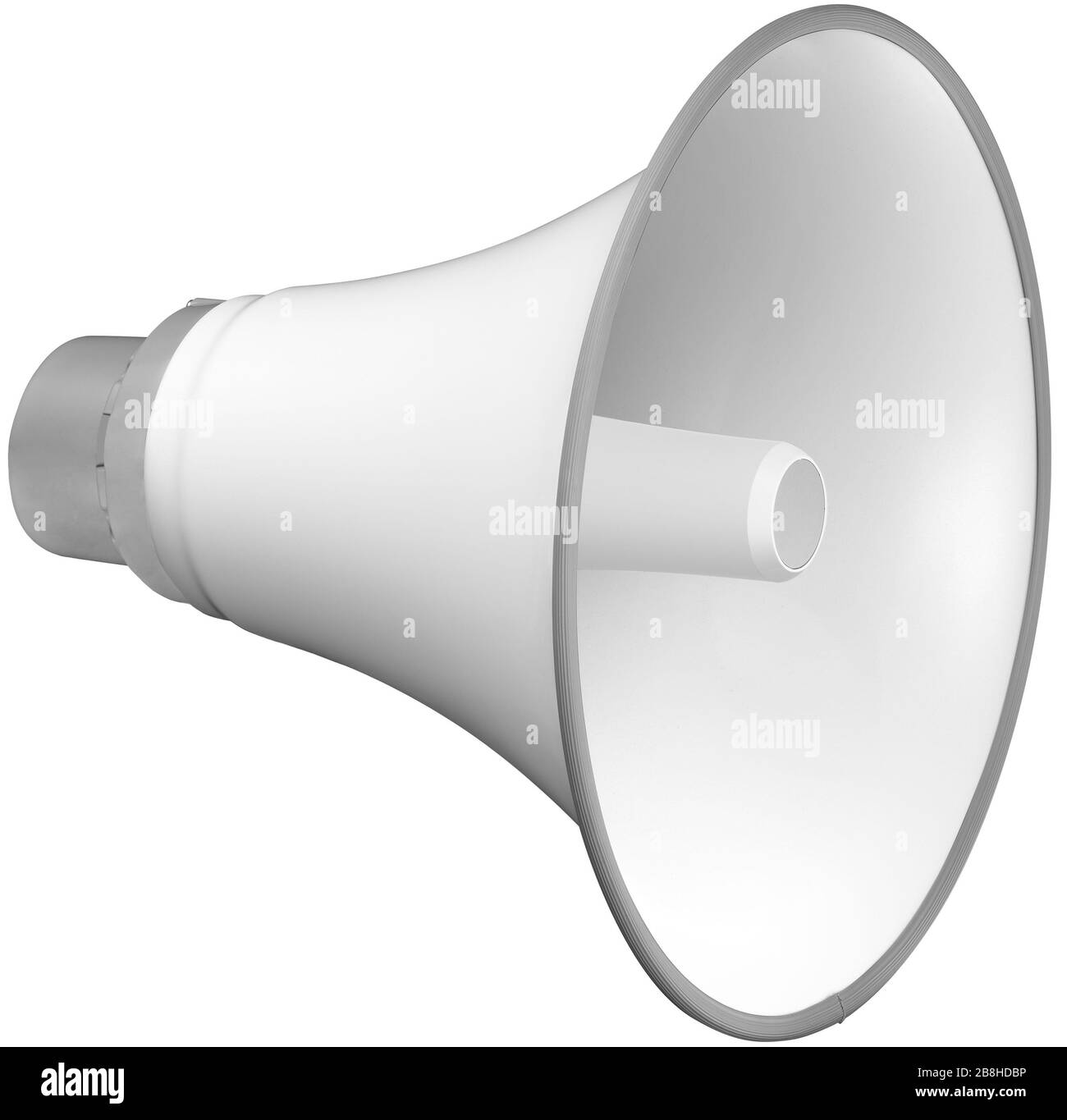 megaphone or loudspeaker isolated on white background with clipping ...
