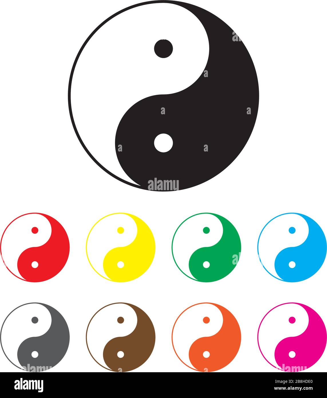 Yin Yang Vectors High Resolution Stock Photography and Images - Alamy