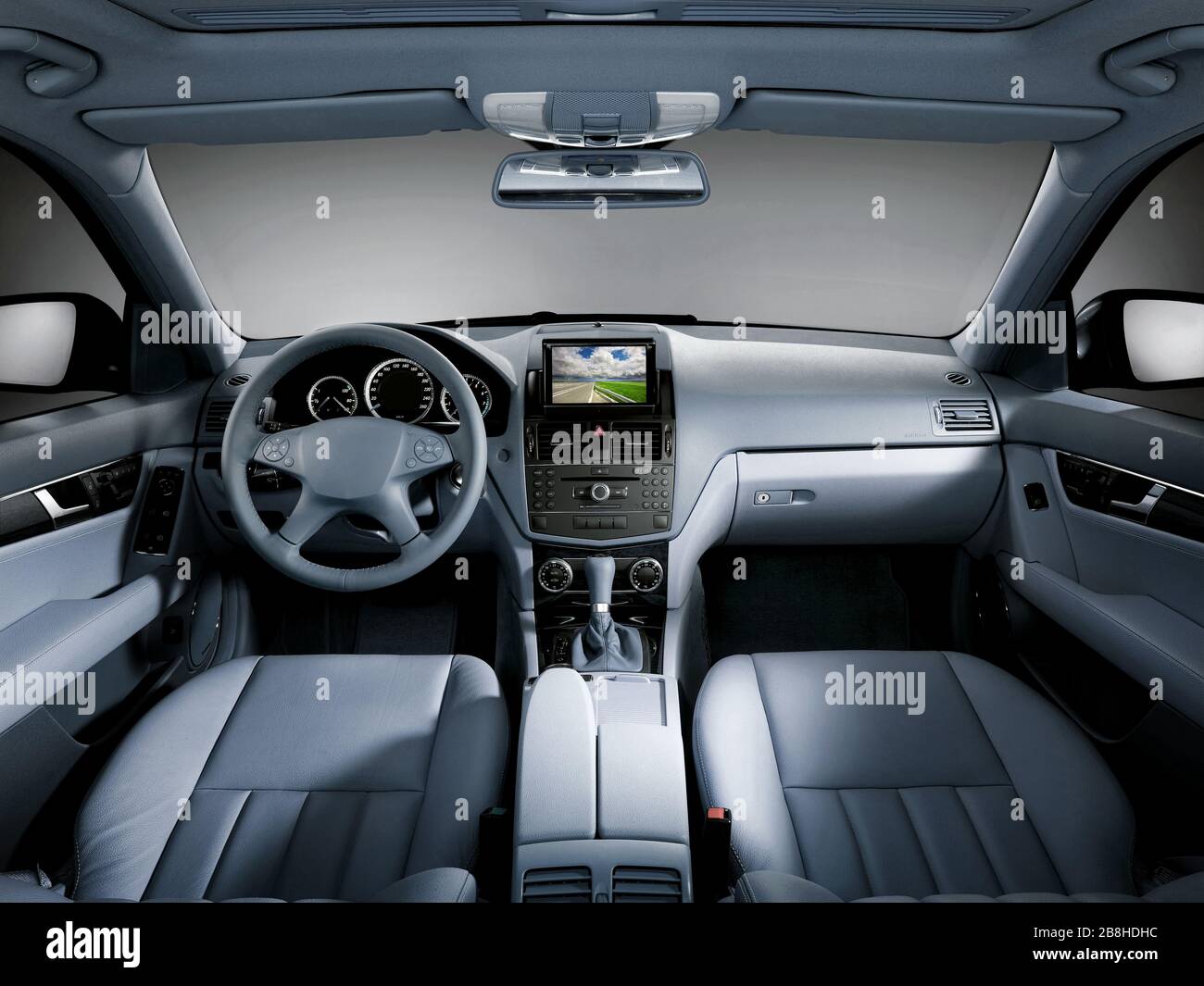 Interior of a modern business car Stock Photo - Alamy