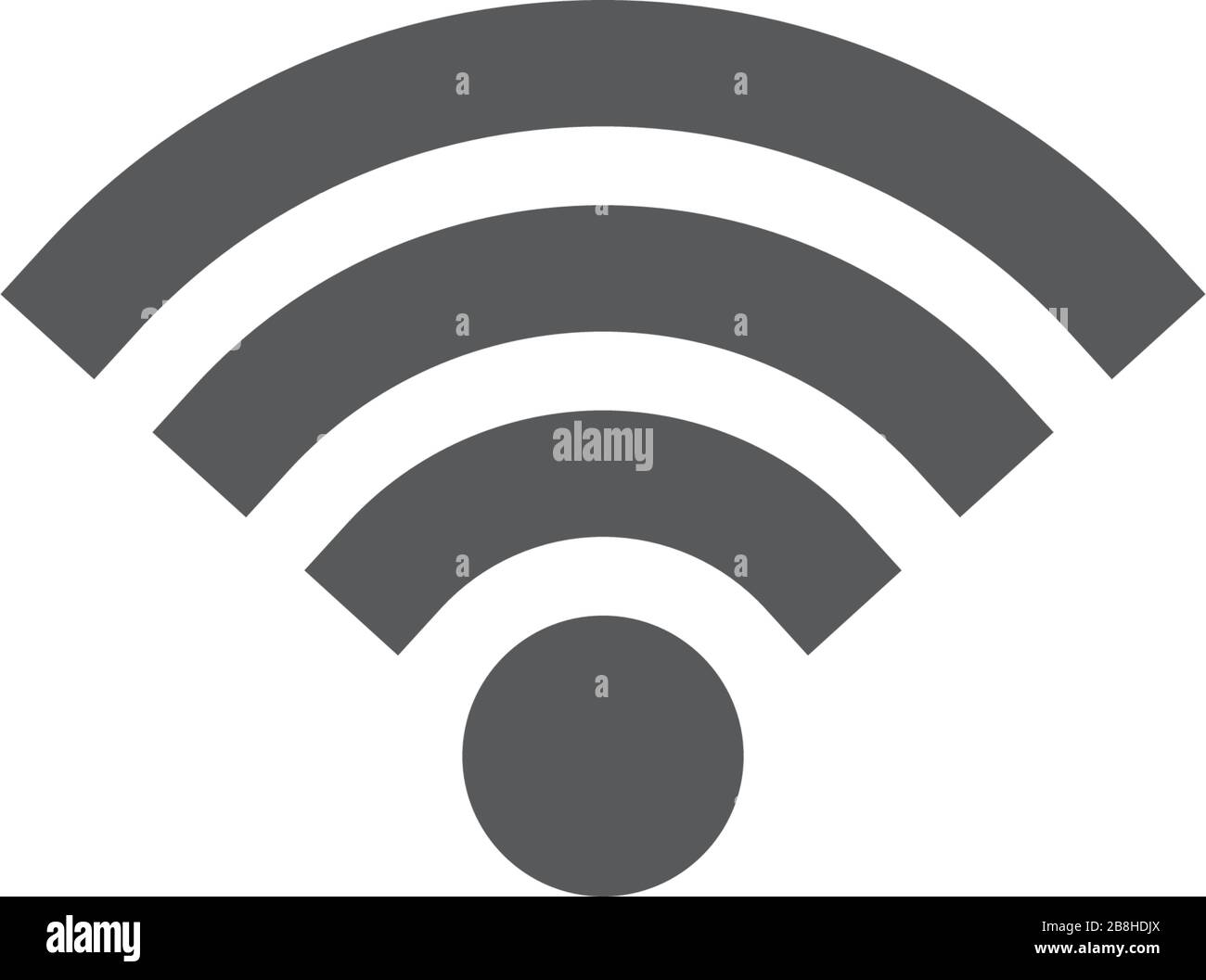 wifi signal vector icon concept, isolated on white background Stock ...