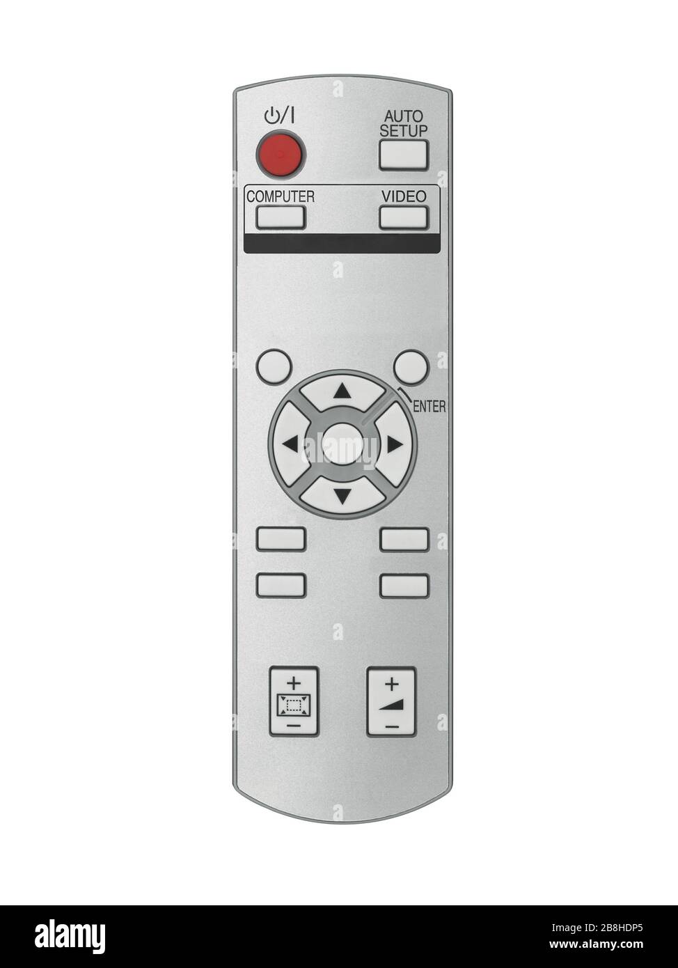 PC Remote Control Isolated With Clipping Path Stock Photo - Alamy