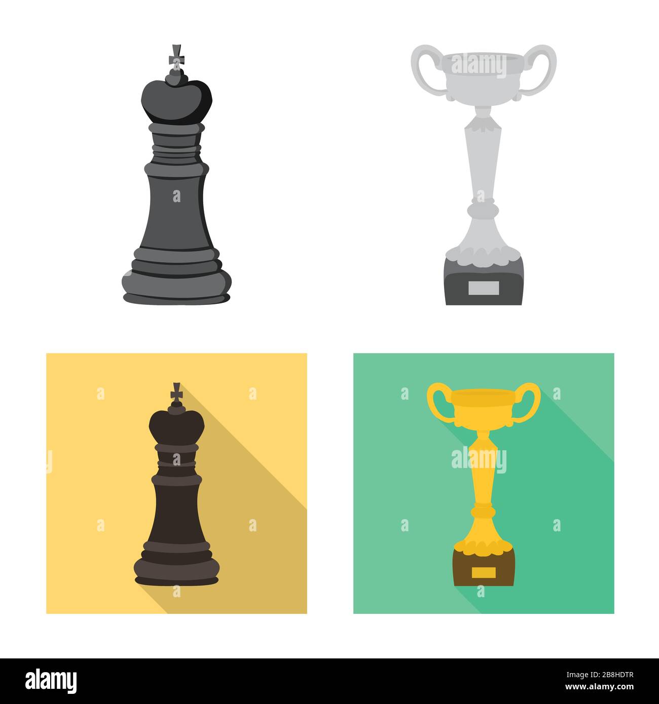 Vector illustration of checkmate and thin symbol. Collection of ...