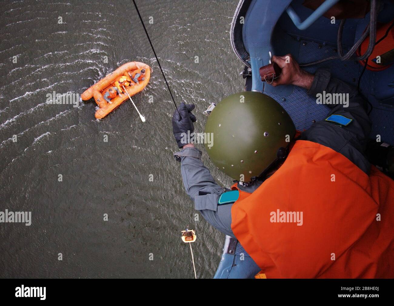 The Man Rescue People After Accident Stock Photo - Alamy