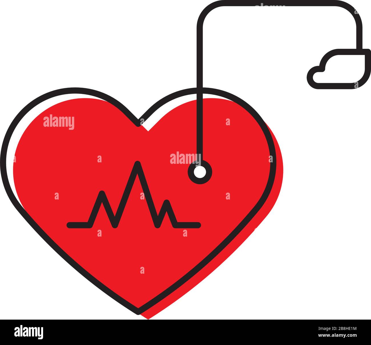 Artificial cardiac pacemaker vector icon concept, isolated on white background Stock Vector ...