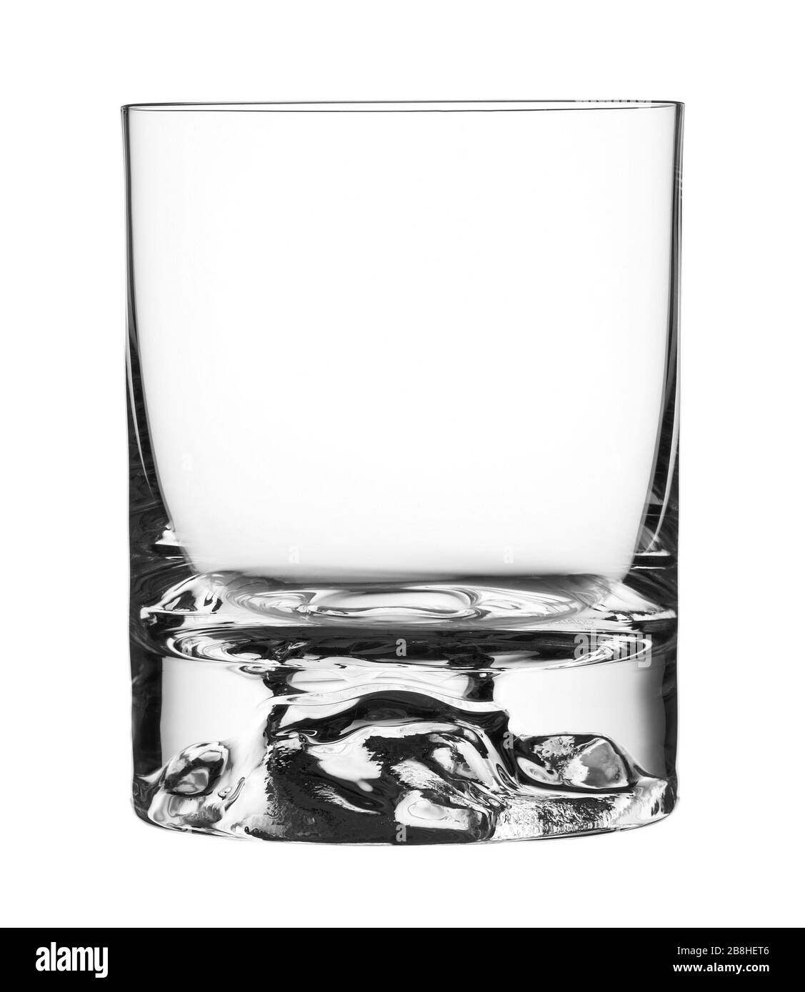 Empty glass isolated on a white background Stock Photo - Alamy