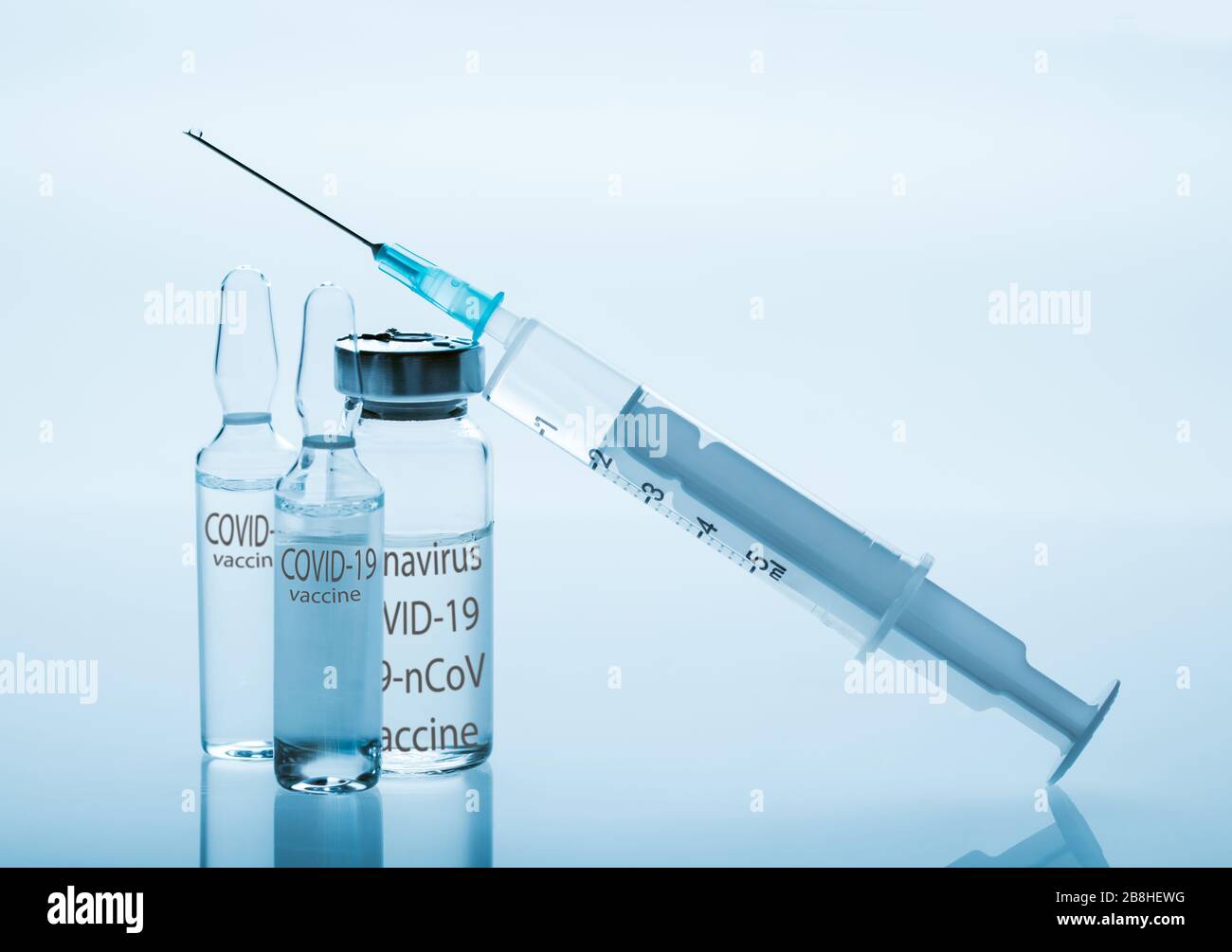 Vaccine and syringe injection, coronavirus disease 2019,COVID-19,nCoV ...