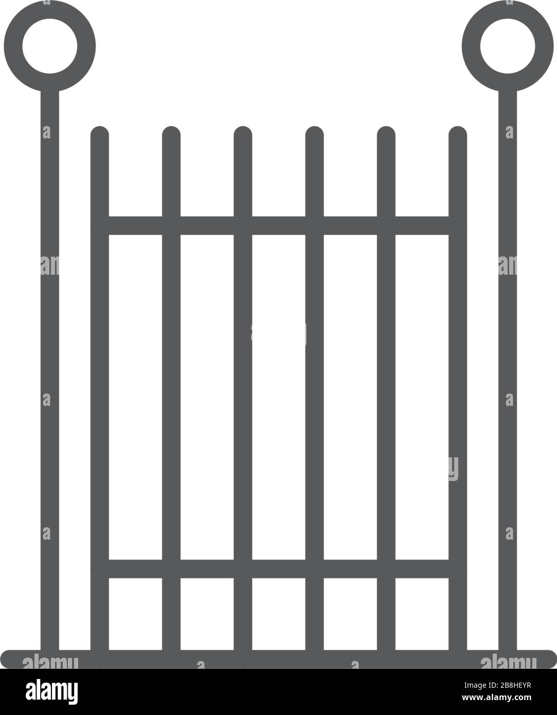 Luxury metal gate Stock Vector Images - Alamy