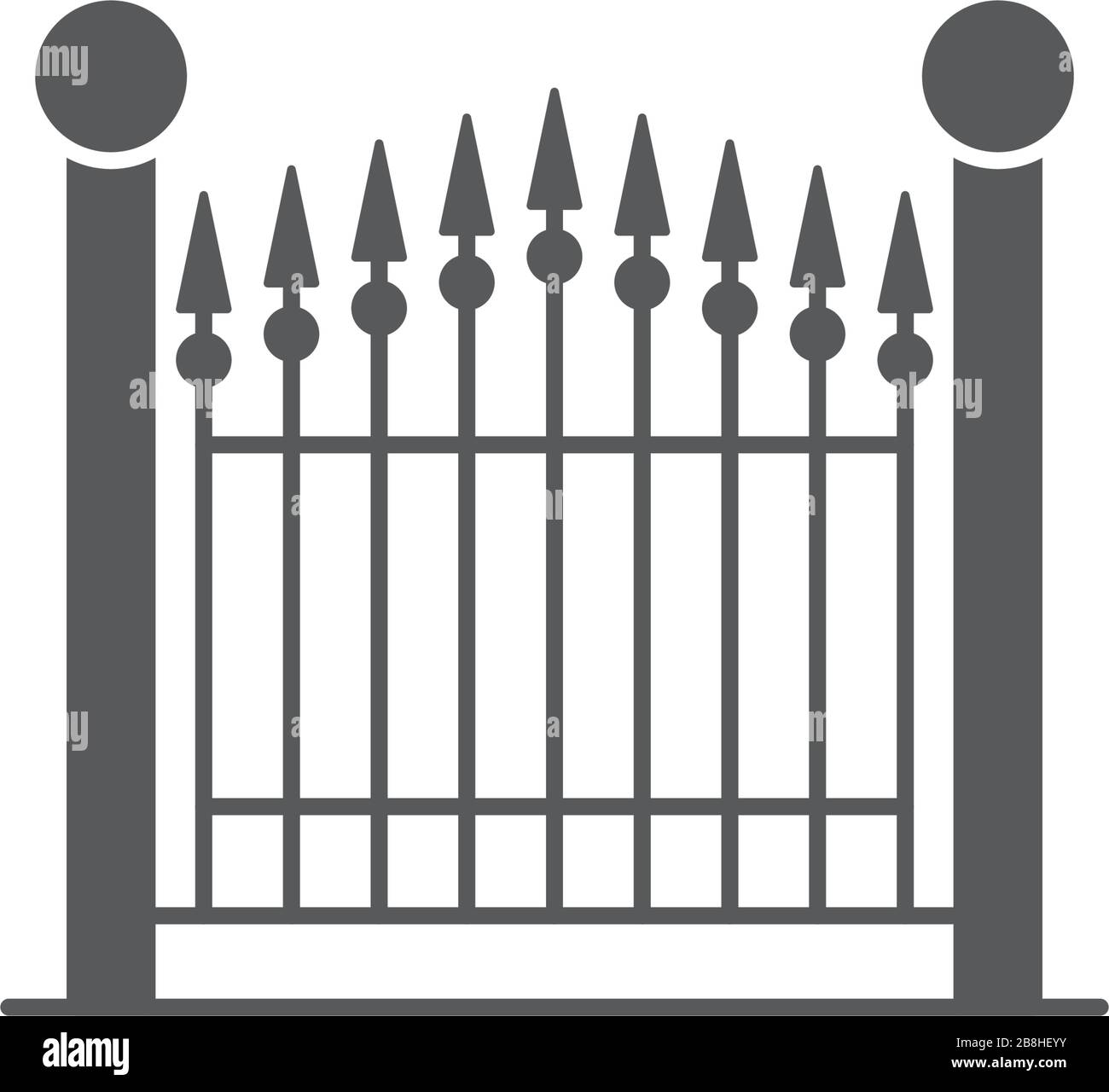 Victorian park gate Cut Out Stock Images & Pictures - Alamy
