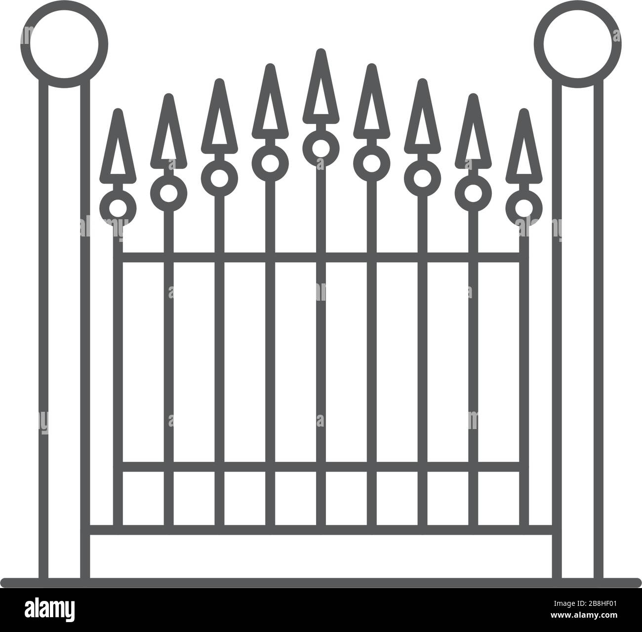 Luxury metal gate Stock Vector Images - Alamy