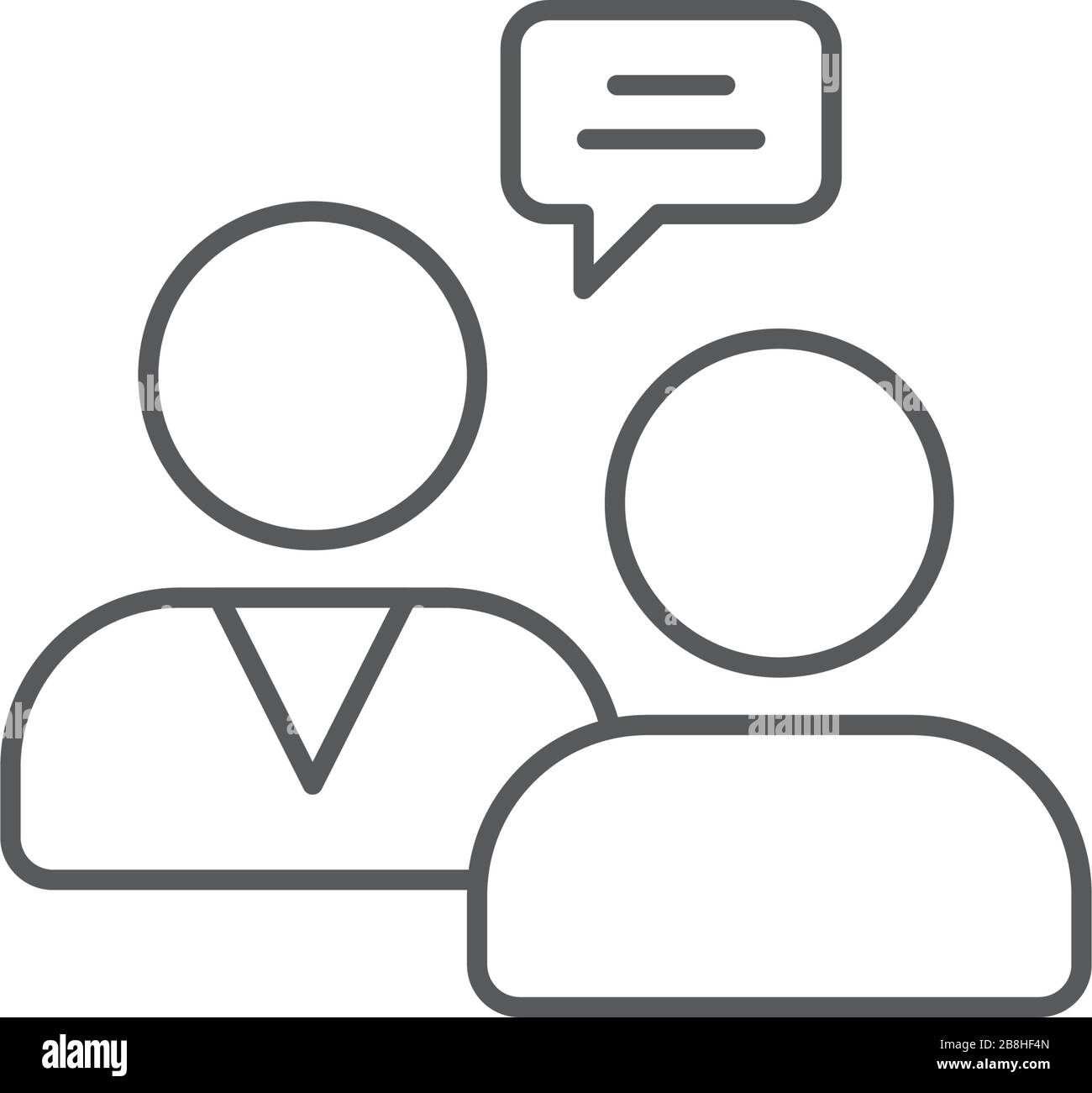 consulting persons vector icon concept, isolated on white background ...