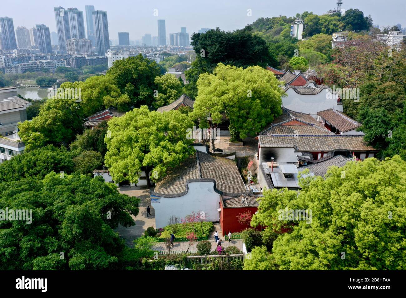 Fuzhou. 22nd Mar, 2020. Aerial photo taken on March 22, 2020 shows the ...