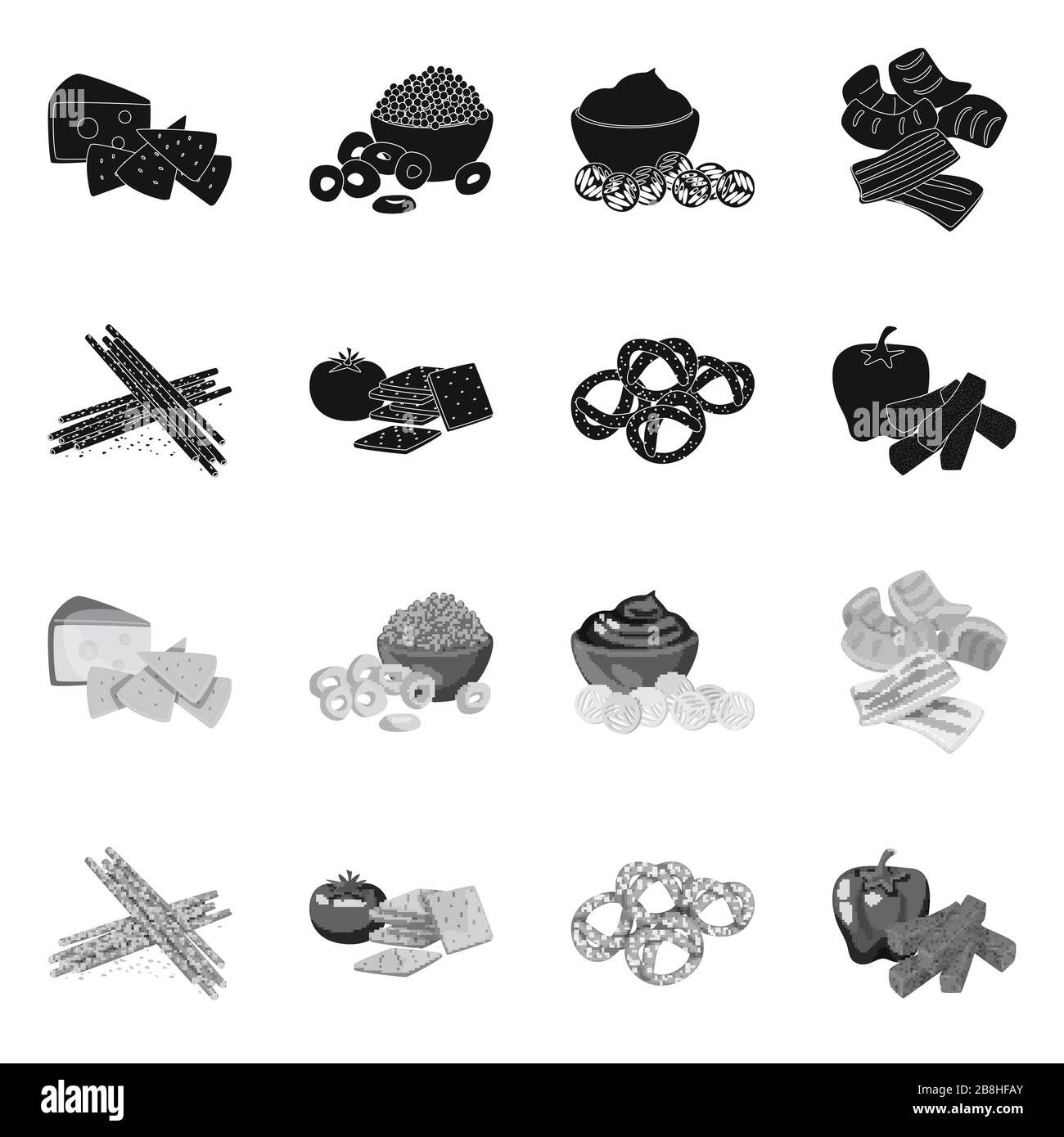 Vector illustration of taste and seasonin icon. Collection of taste and ...