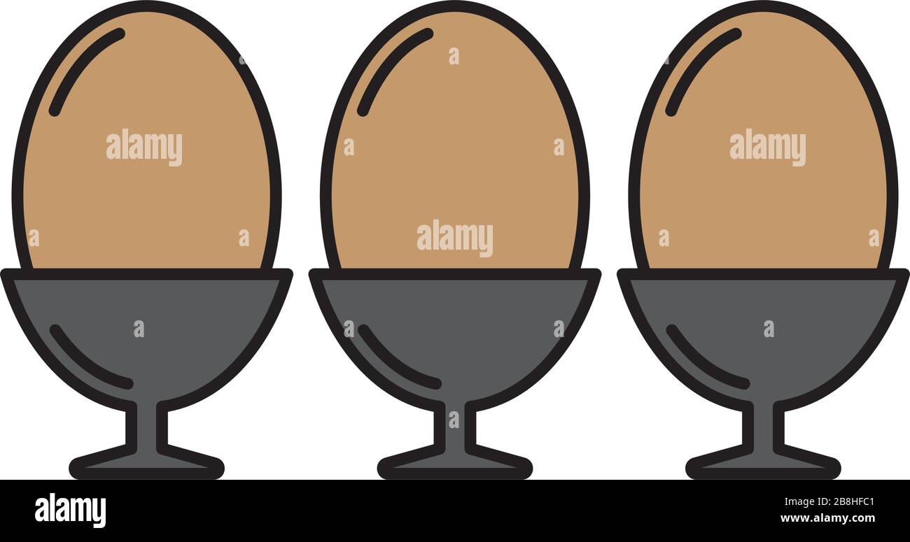 eggs in box package vector icon concept, isolated on white background ...