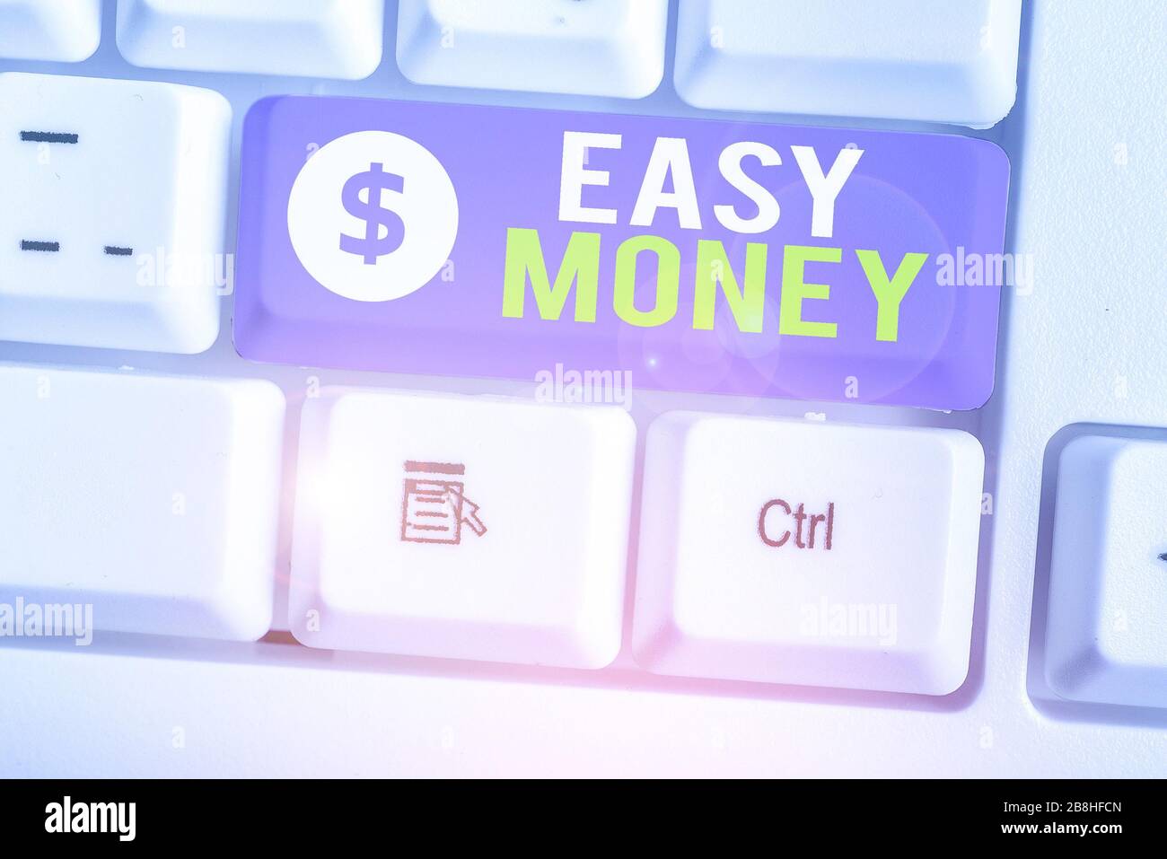 Handwriting text Easy Money. Conceptual photo money that is easily have ...