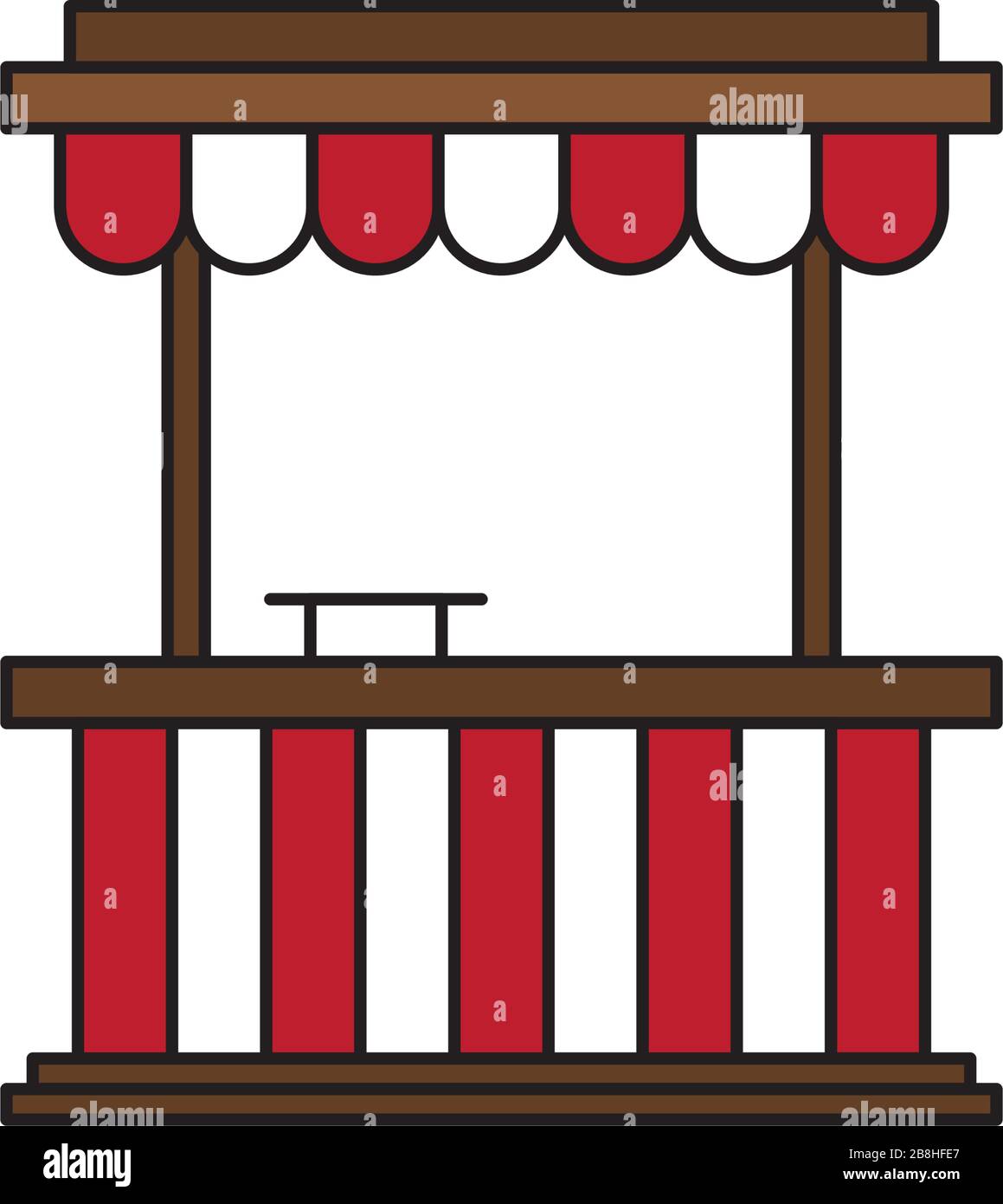 food stand vector icon concept, isolated on white background Stock ...