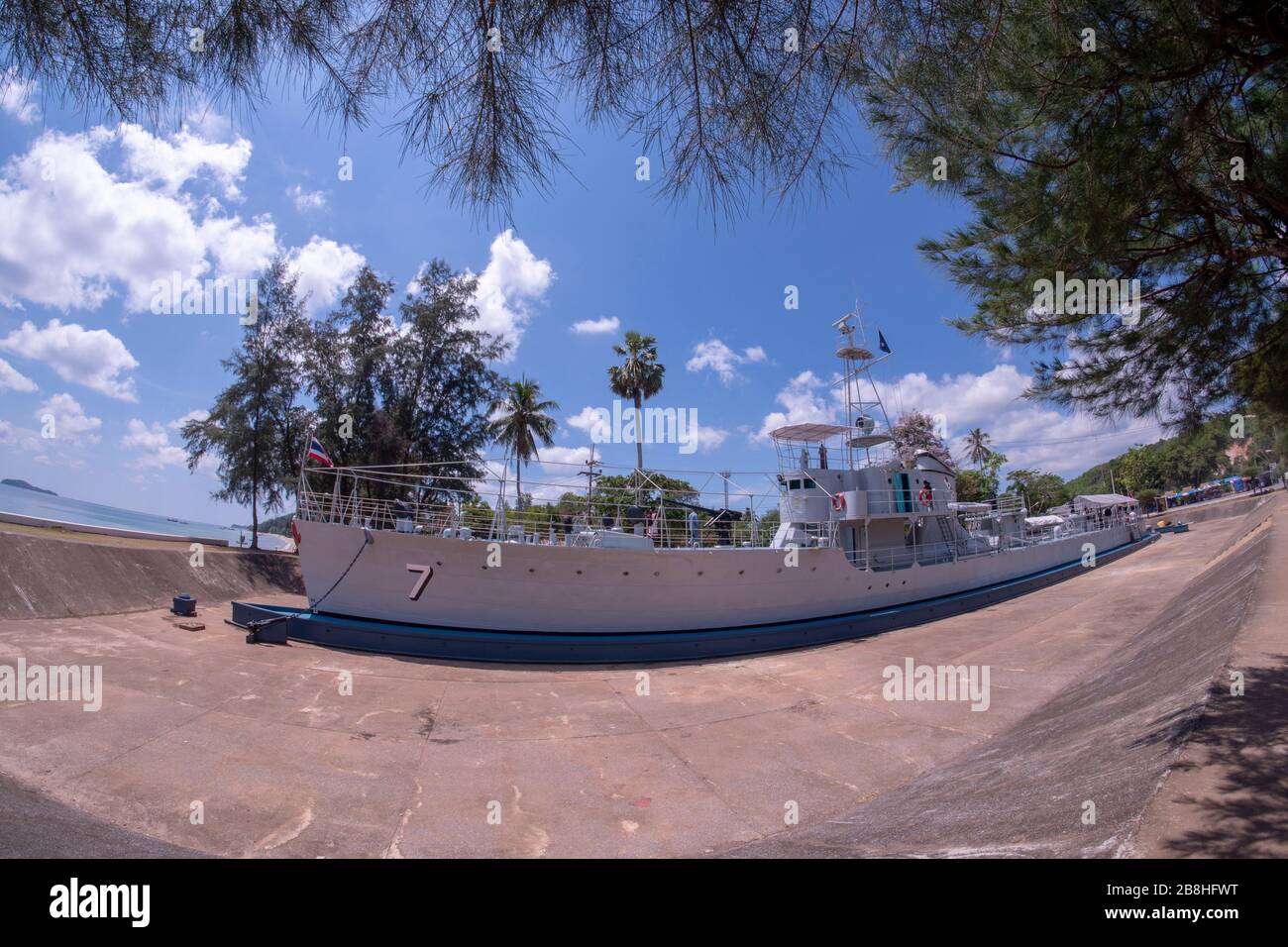 Royal Chumphon Boat Tourist attractions in Chumphon Province Stock ...