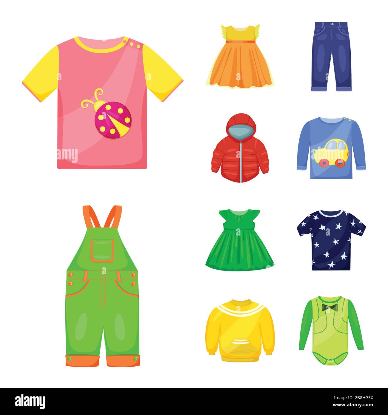 Vector design of baby and kid symbol. Collection of baby and child ...