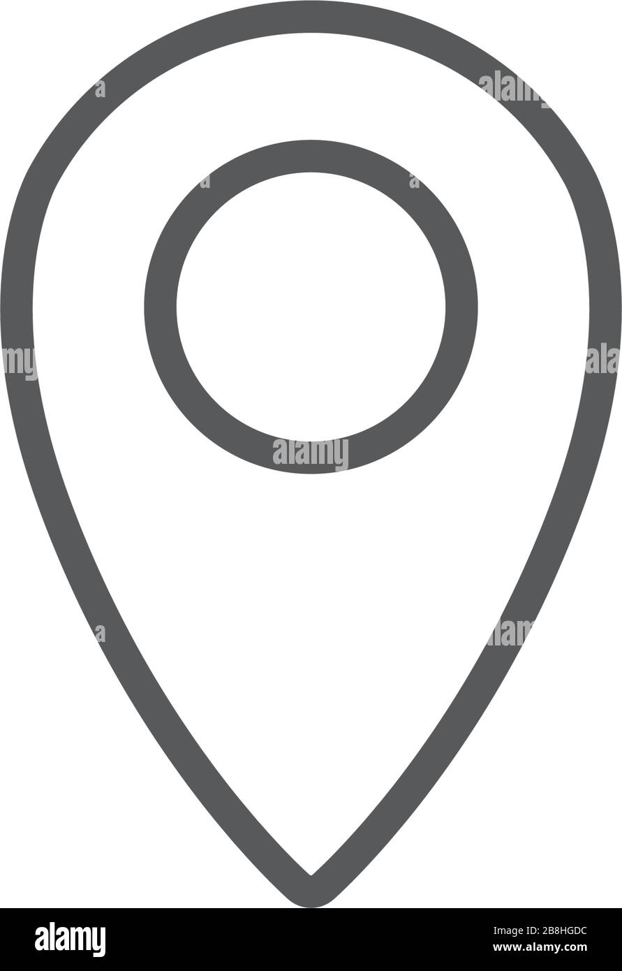 map pin vector icon concept, isolated on white background Stock Vector ...