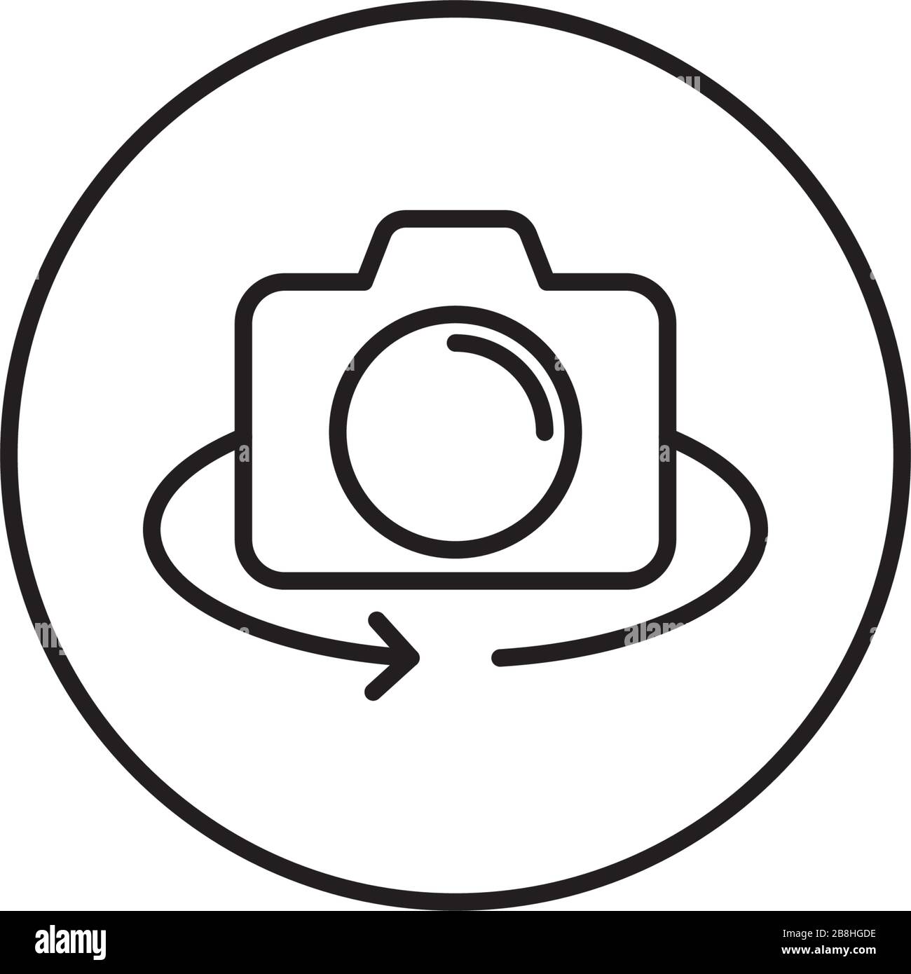 Back to camera lens Stock Vector Images - Alamy