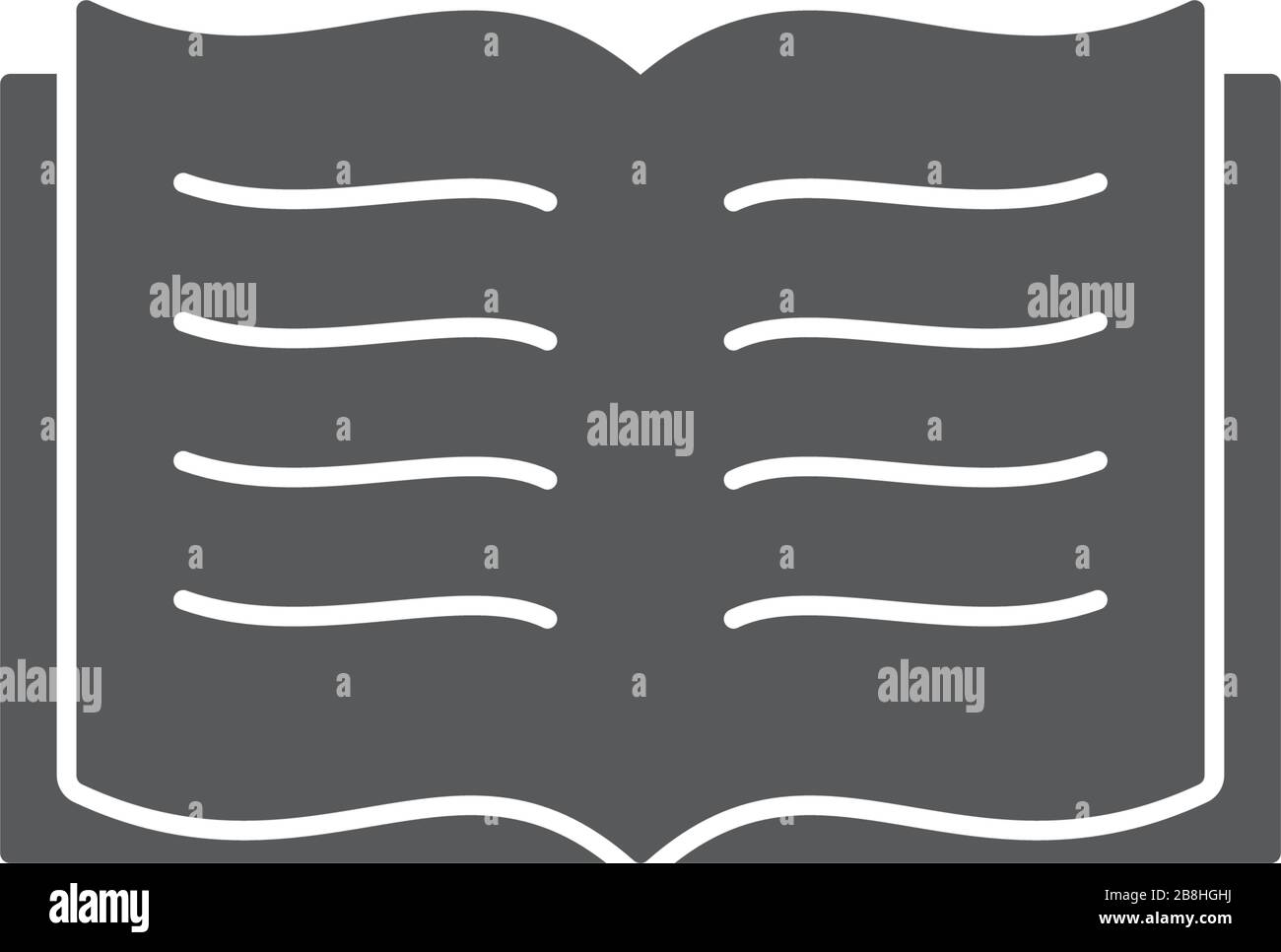 book with text vector icon concept design isolated on white background ...