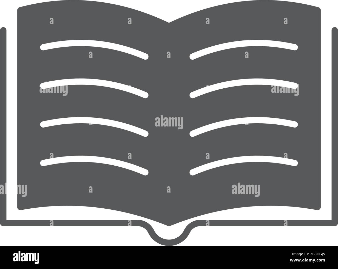 book with text vector icon concept design isolated on white background ...