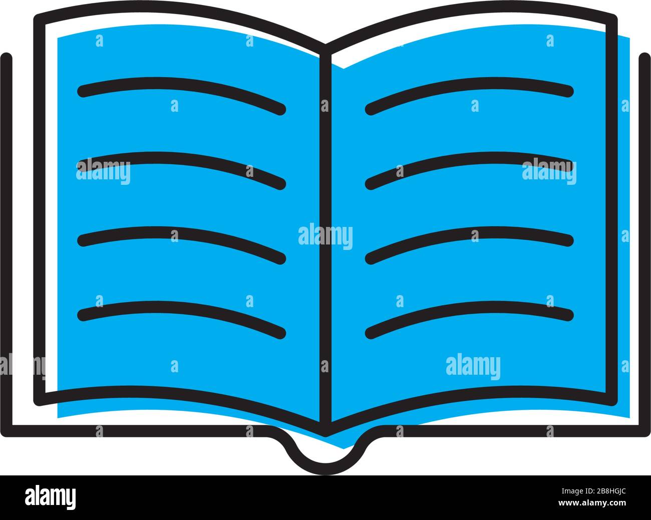 book with text vector icon concept design isolated on white background ...
