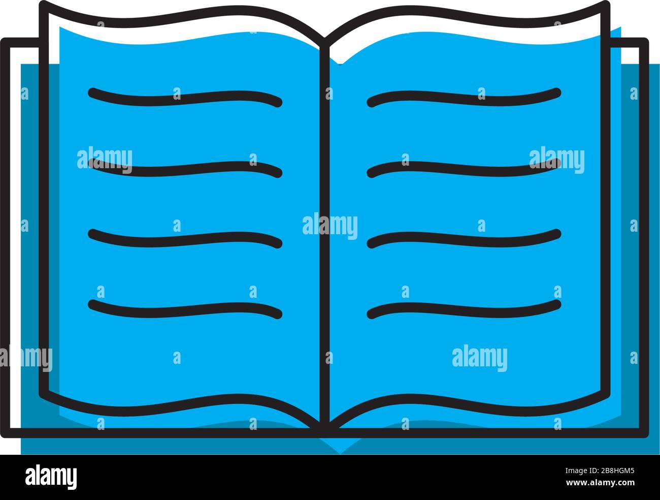 book with text vector icon concept design isolated on white background ...