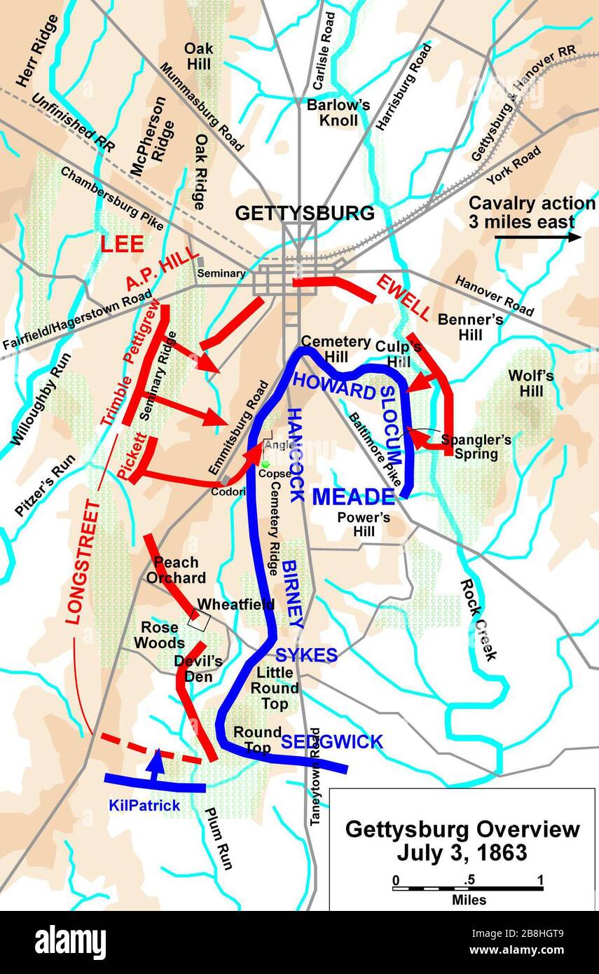 Gettysburg battle day three hi-res stock photography and images - Alamy