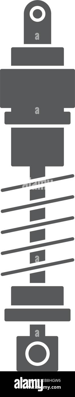 car suspension vector icon concept, design isolated on white background ...