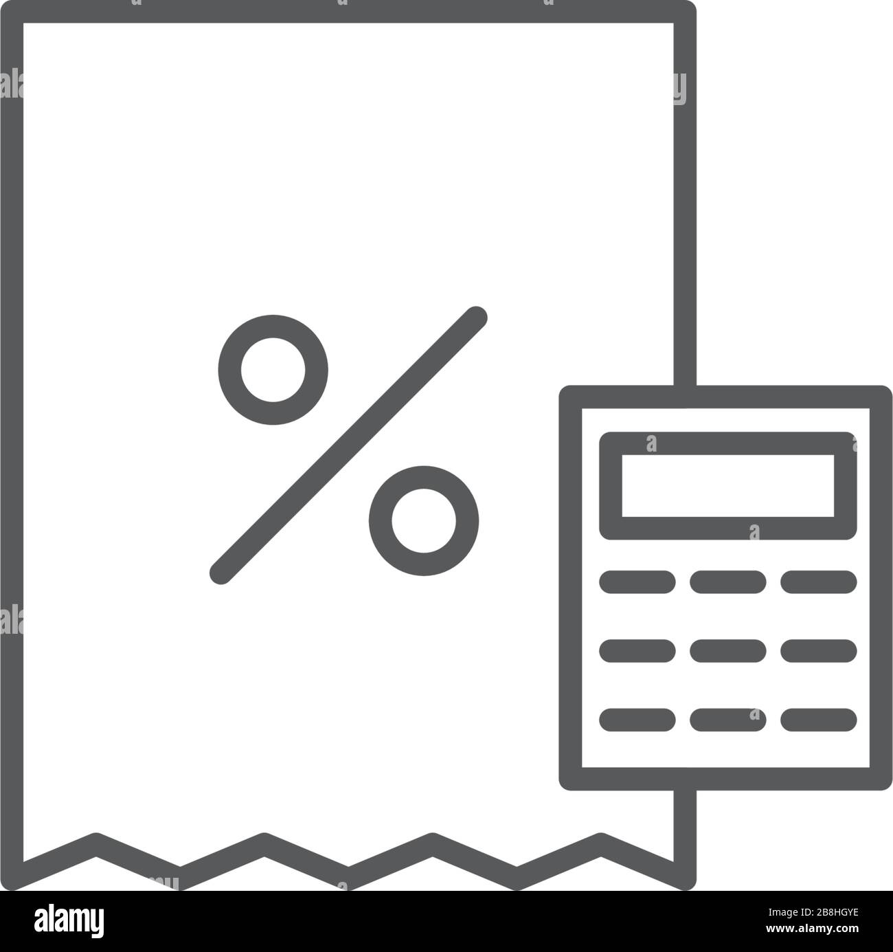 calculator and financial document concept design vector icon isolated ...