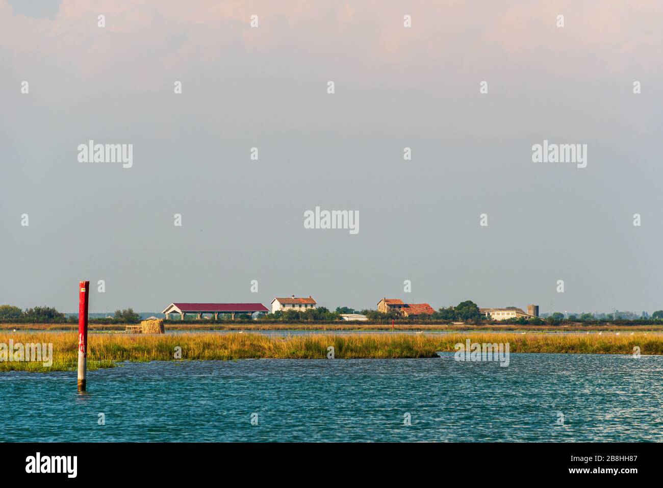 views of Bibione Pineda beach during a late summer day, Venice Stock ...