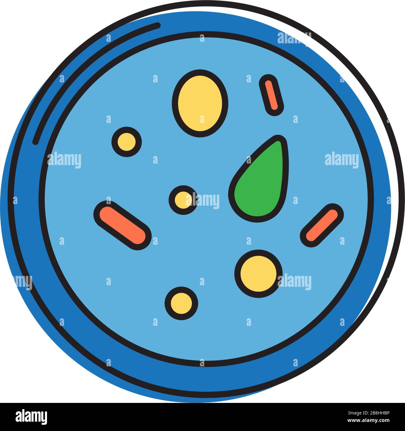 petri dish vector icon concept, isolated on white background Stock ...