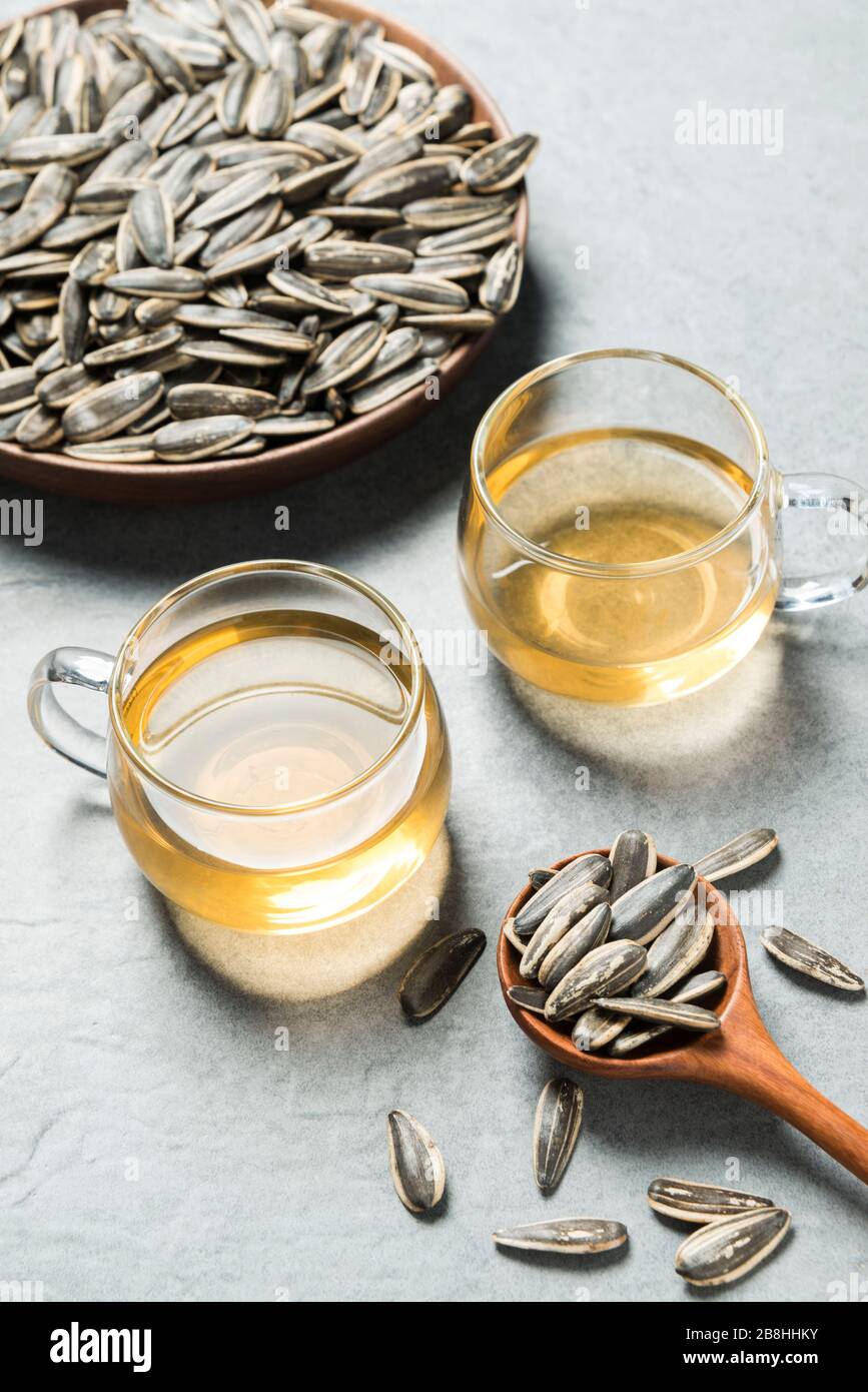 Sunflower Seeds And Tea, Chinese Culture Stock Photo - Alamy
